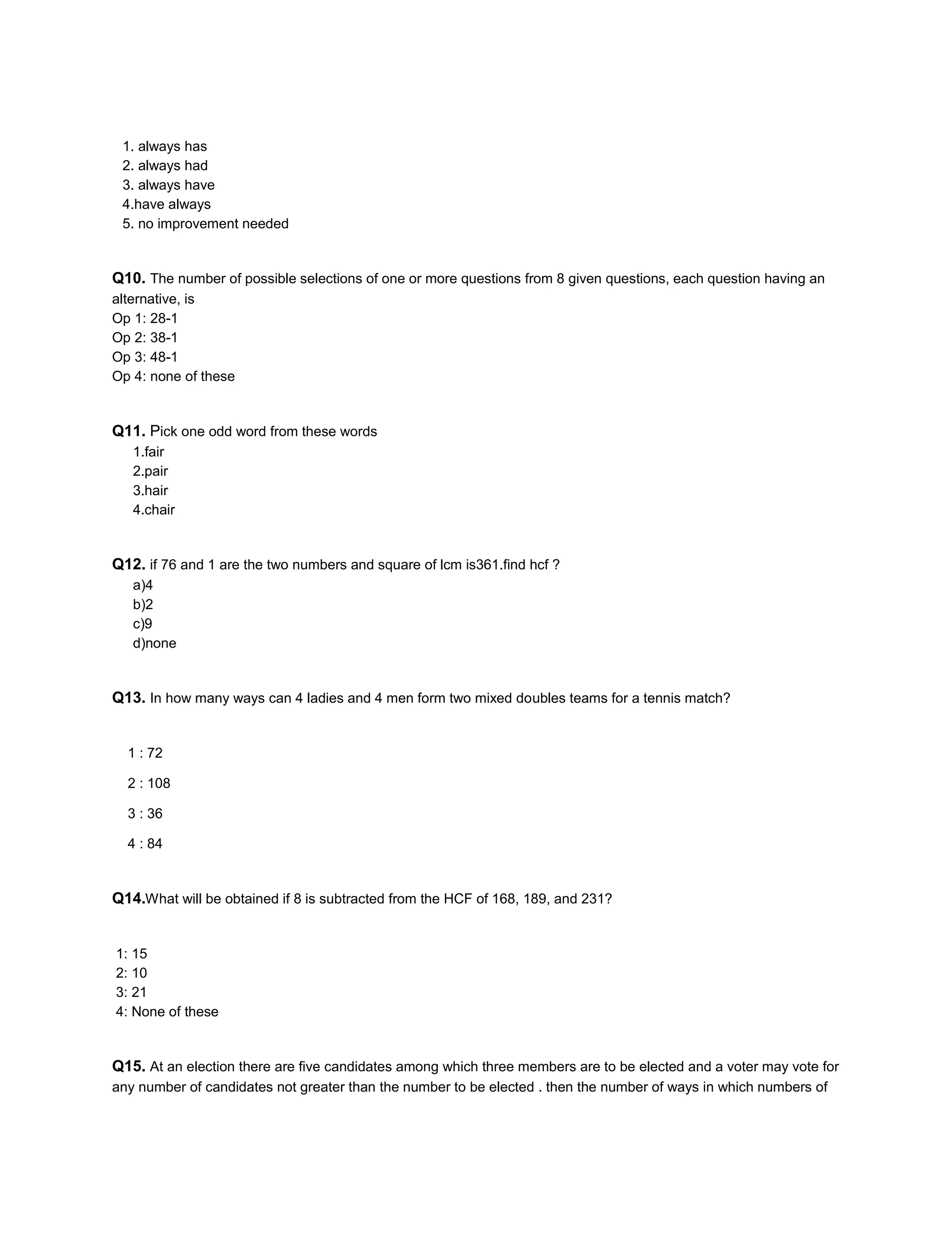 Amcat placement questions | PDF