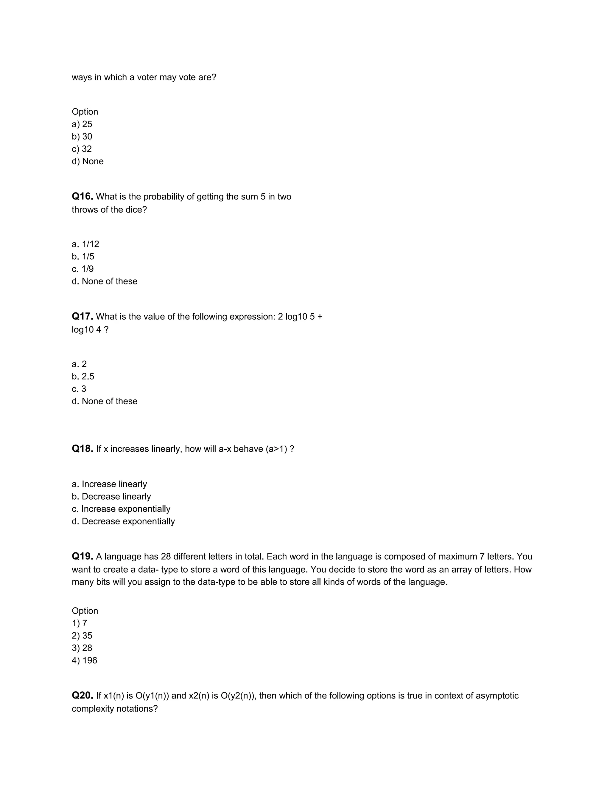 Amcat placement questions | PDF