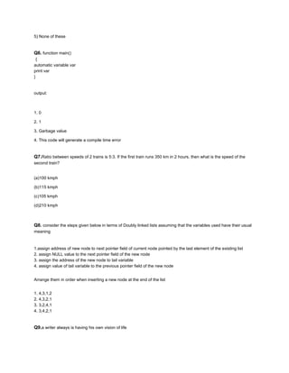 Amcat placement questions | PDF