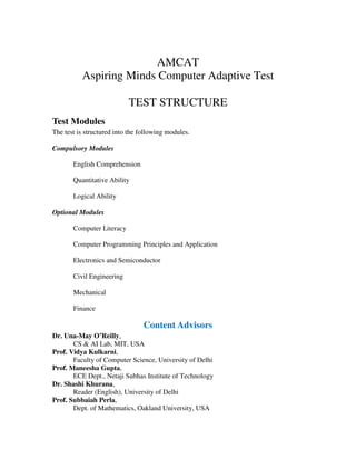 Amcat test syllabus | PDF