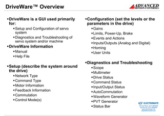 Advanced Motion Controls drive ware and digiflex product overview march ...