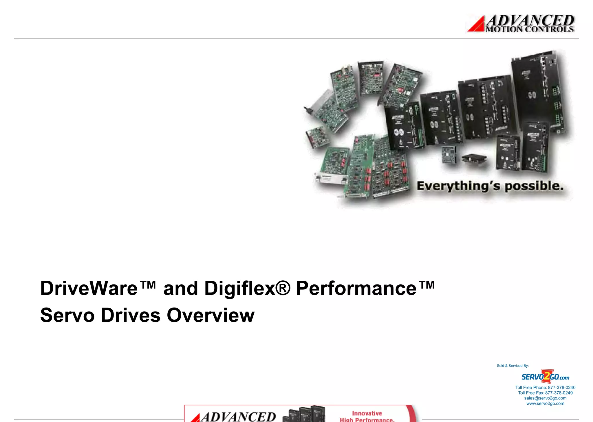 Advanced Motion Controls drive ware and digiflex product overview march ...