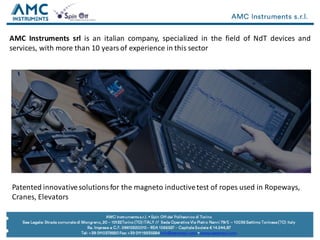 NdT inspection of wire ropes for elevators | PPT
