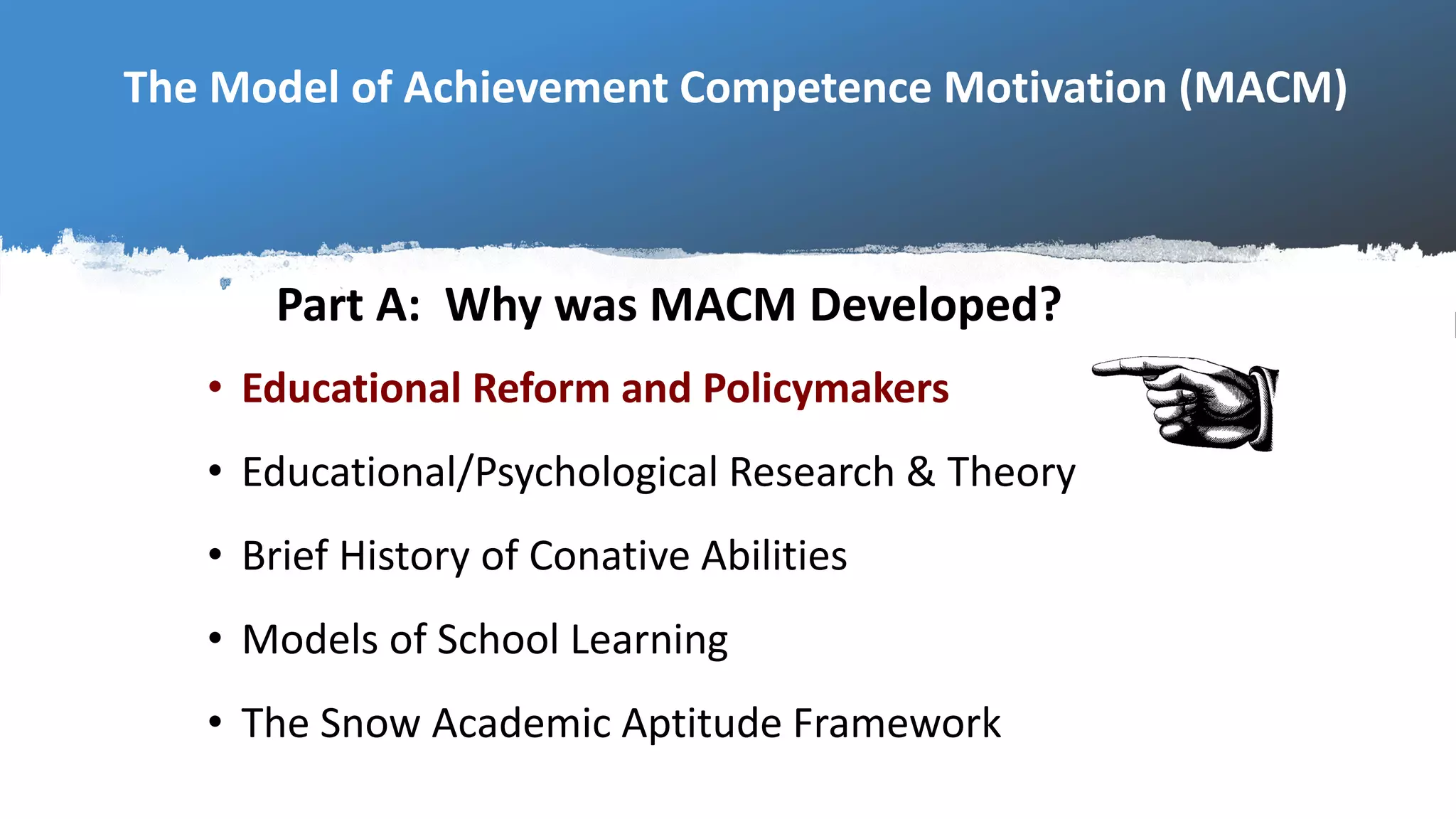 The Model of Achievement Competence Motivation (MACM): Part A ...