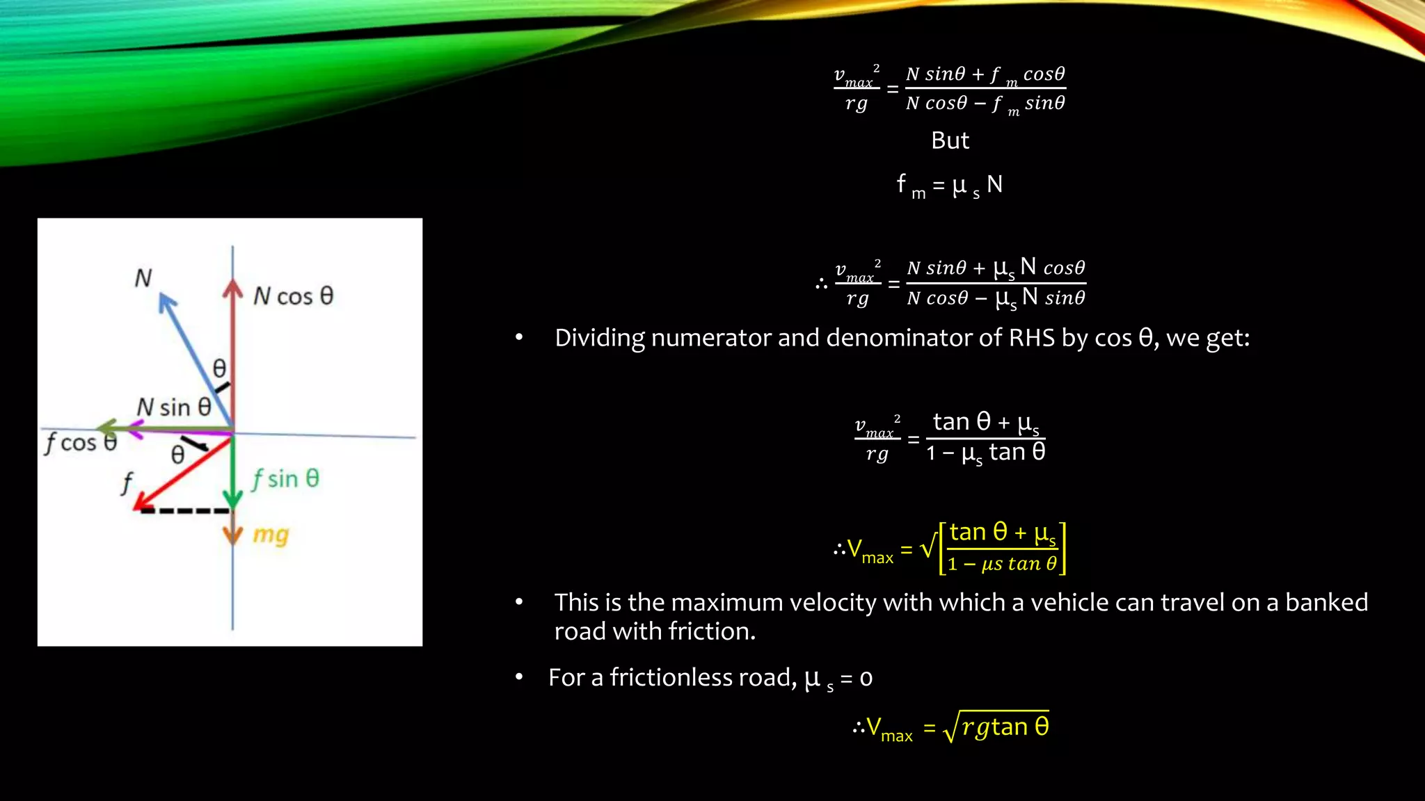 Banking of Roads And Circular Motion. | PPTX