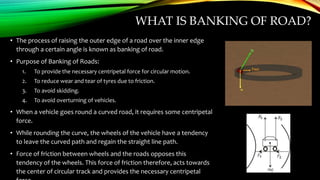 Banking of Roads And Circular Motion. | PPTX