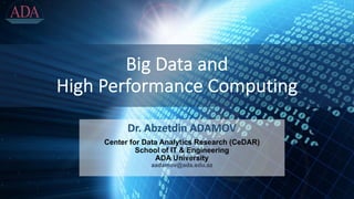 Big Data and High Performance Computing | PPT