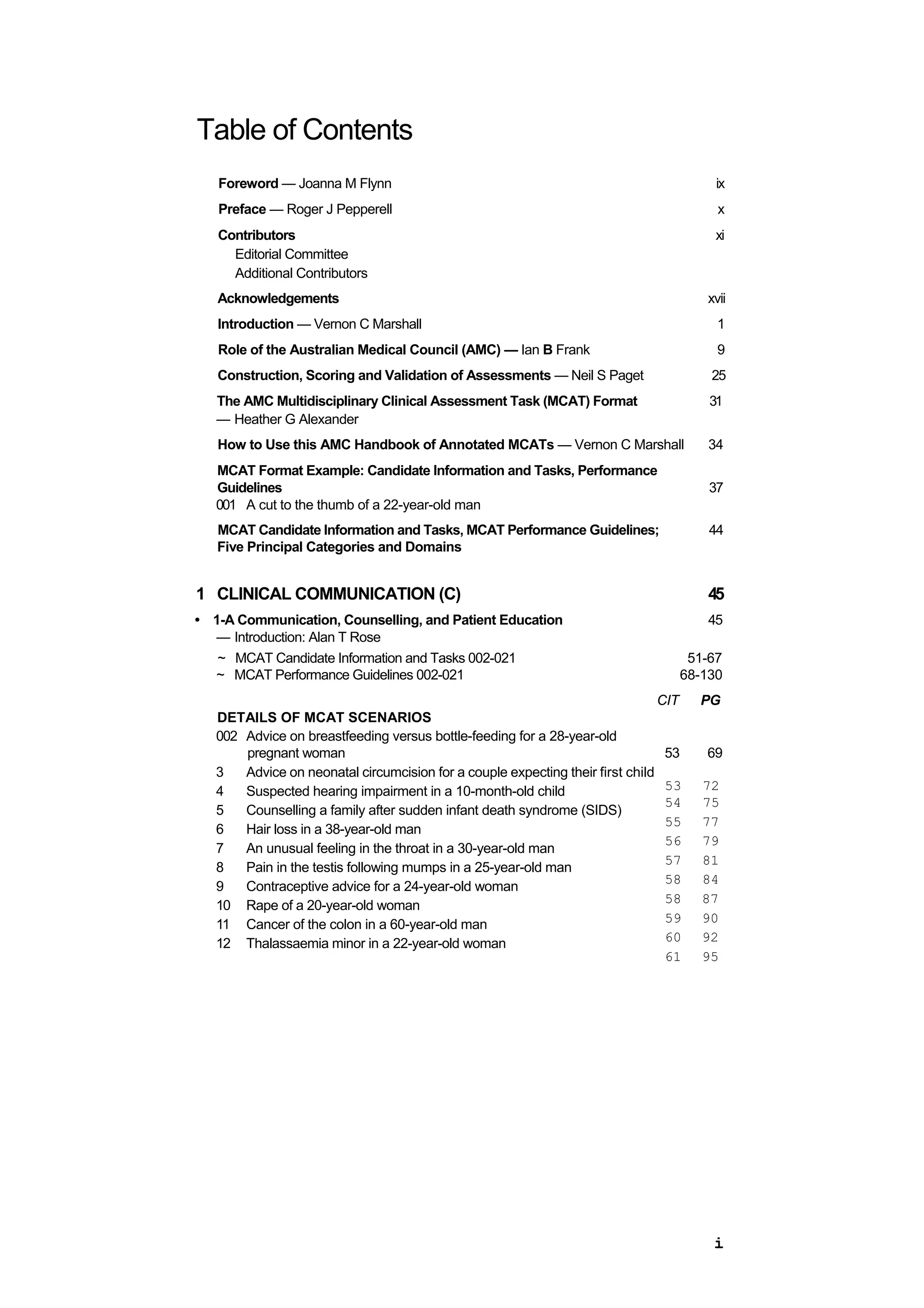Amc handbook of clinical assessment 2007 | PDF