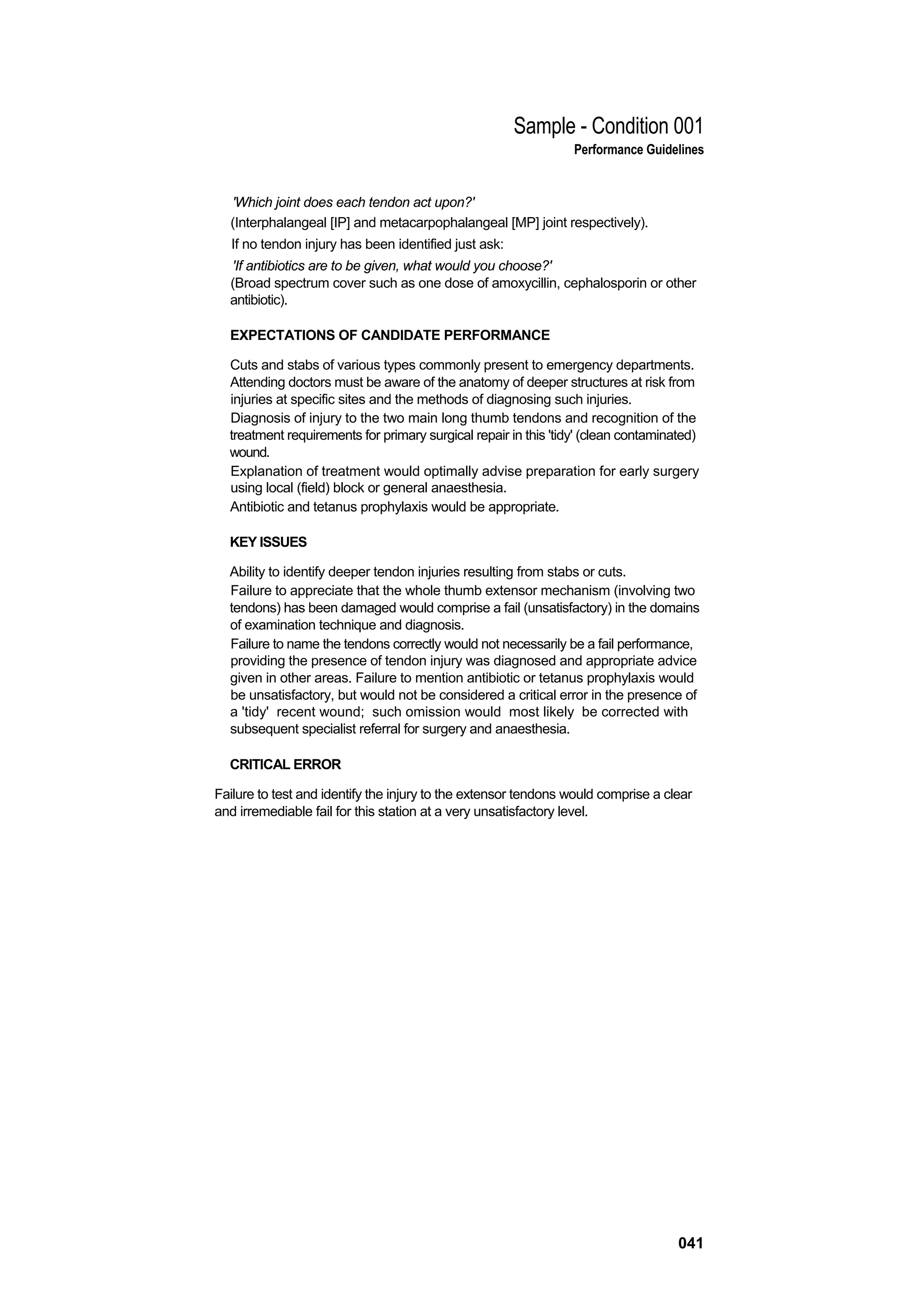 Amc handbook of clinical assessment 2007 | PDF