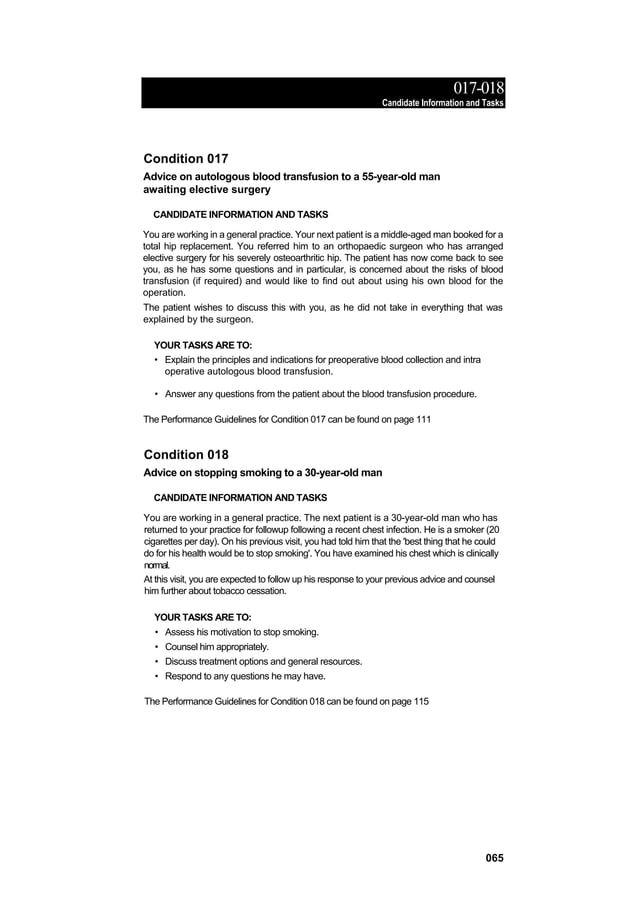 Amc handbook of clinical assessment 2007 | PDF