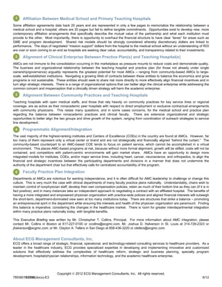 Academic Medical Center Integration - 5 Points of Alignment | PDF