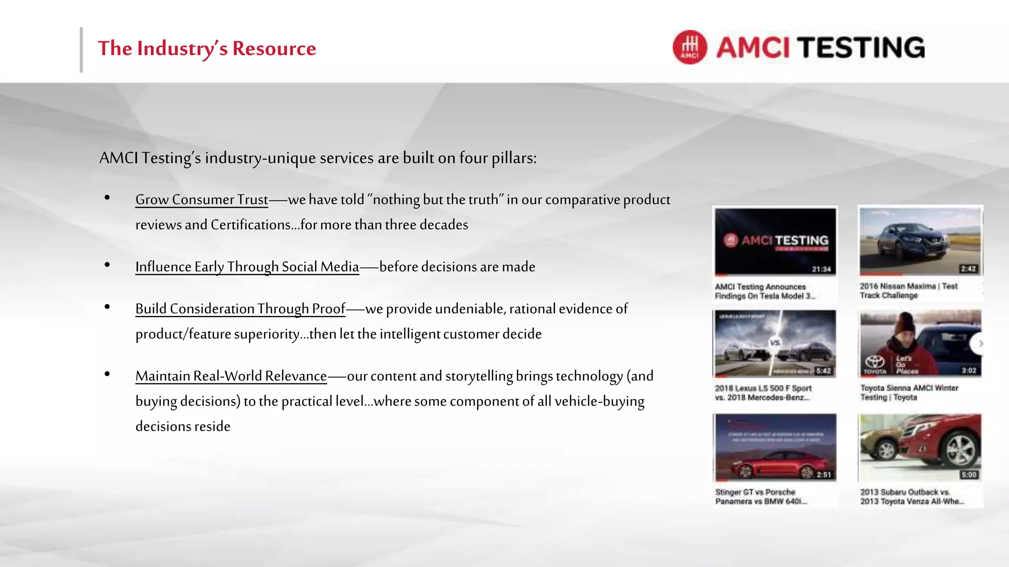 AMCI Testing | PPT