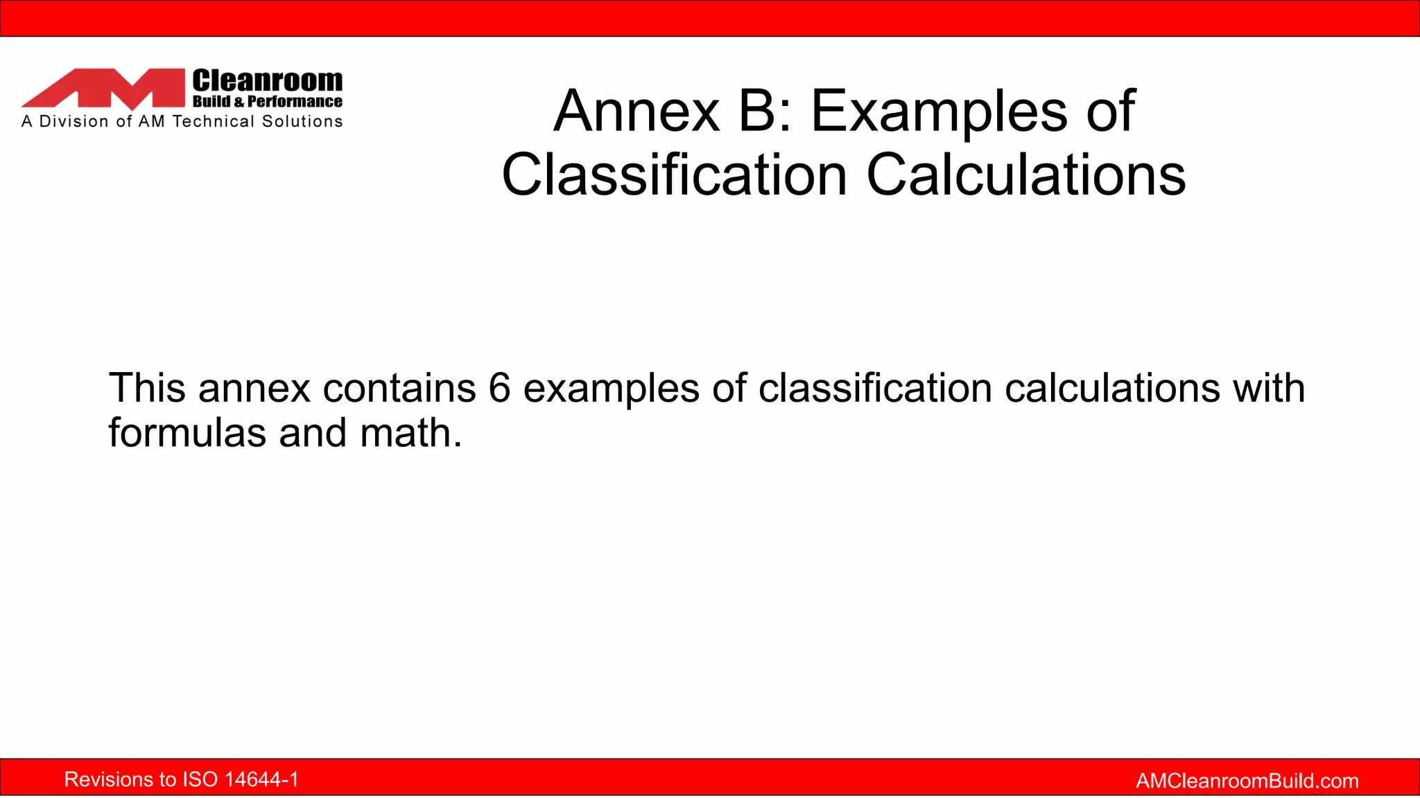 Am Cleanroom Build and Performance Revisions to ISO 14644-1 | PPTX ...