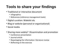 Seek - Sift - Share: Current Awareness and Trend-Watching for ...