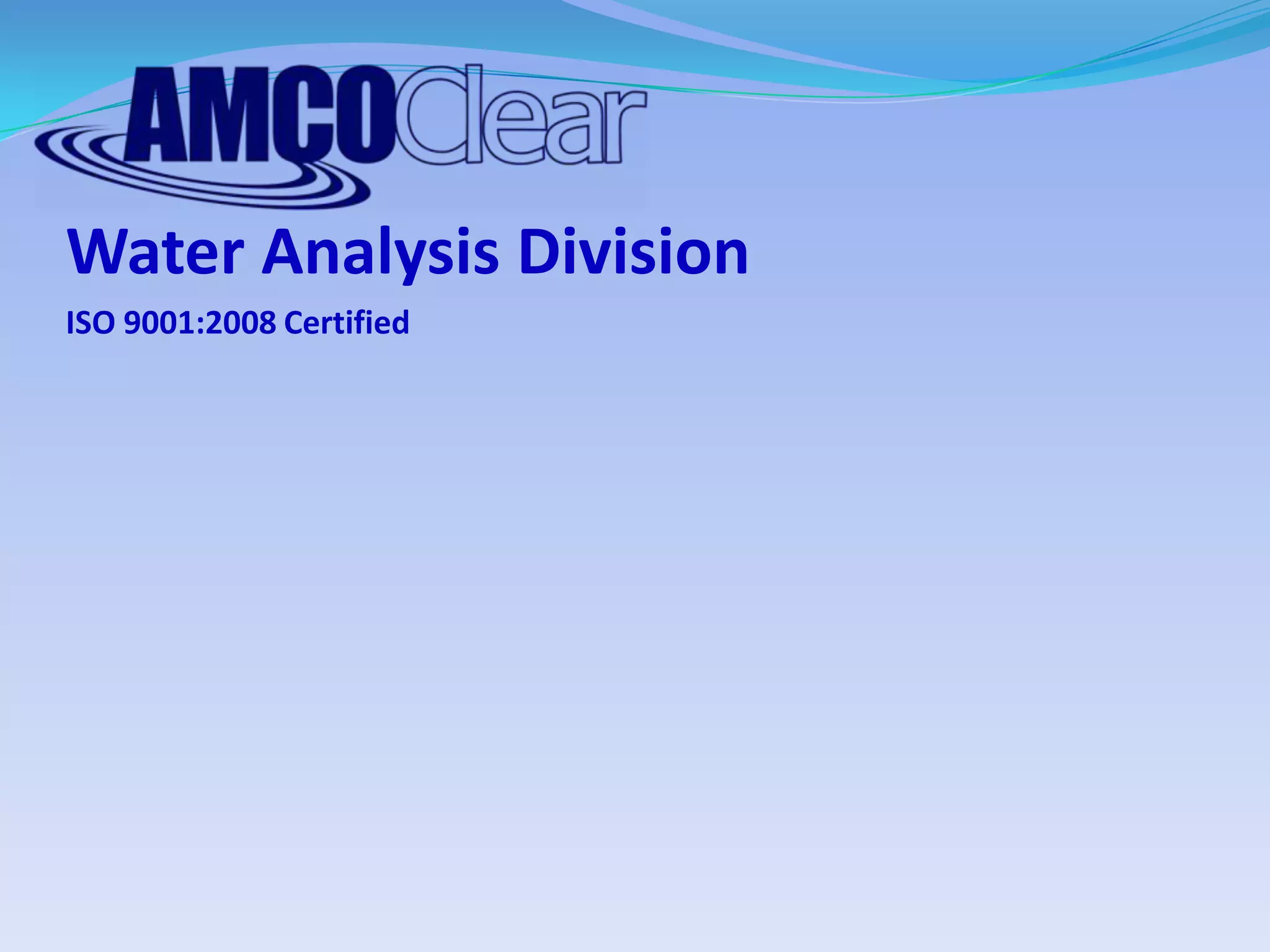 Amco Clear Division Overview | PPTX