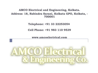 AMCO Electrical and Engineering Co, Kolkata | PPTX