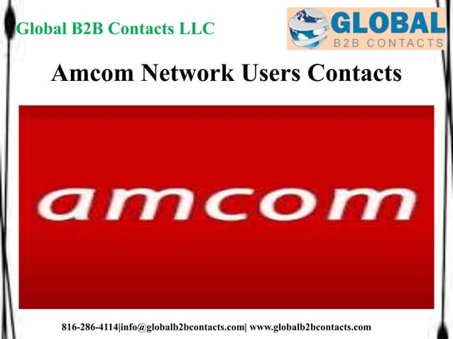 Amcom network users contacts | PPT