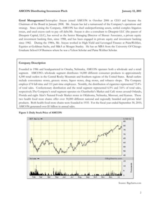 Amcon Distributing Final | DOCX