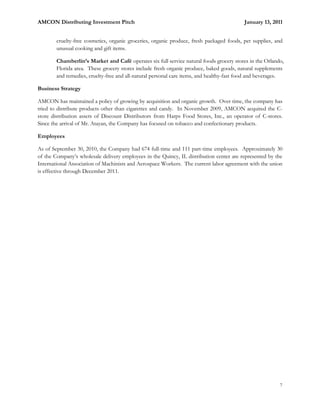 Amcon Distributing Final | DOCX