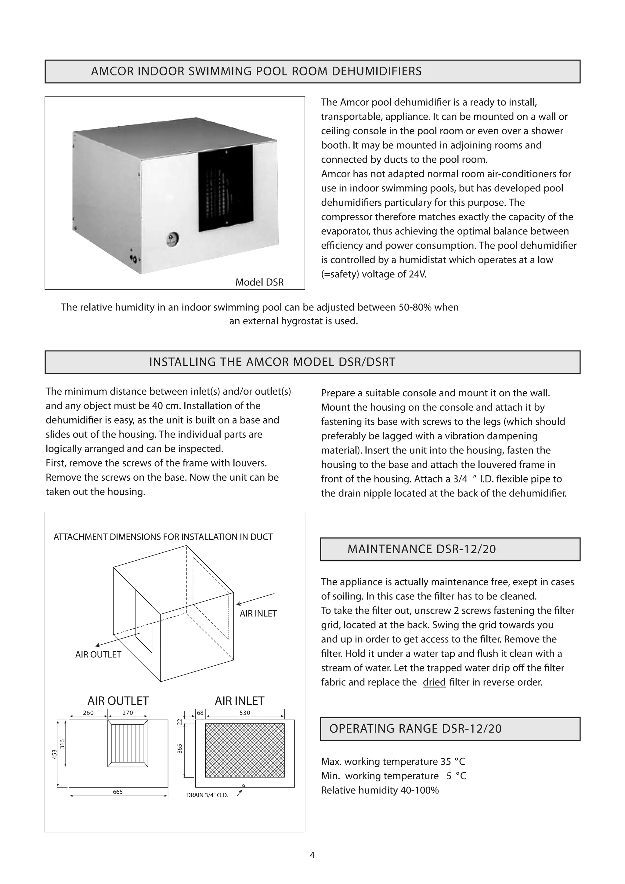 Amcor dsr12 manual | PDF
