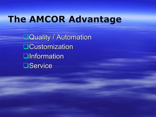 AMCOR INTRODUCTION | PPT