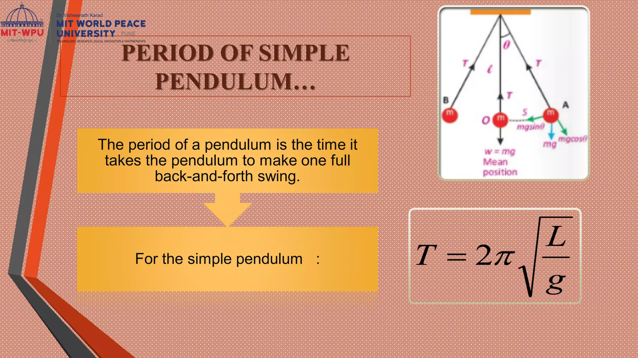 Amc ppt pendulum | PDF | Physics | Science