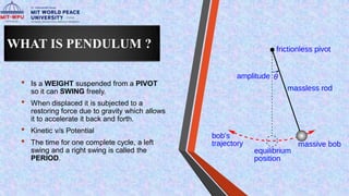 Amc ppt pendulum | PDF | Physics | Science
