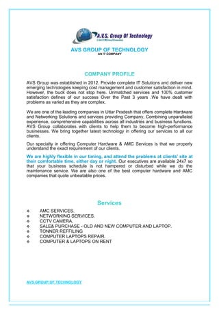 ANNUAL MAINTENANCE CONTRACT PROPOSAL | PDF