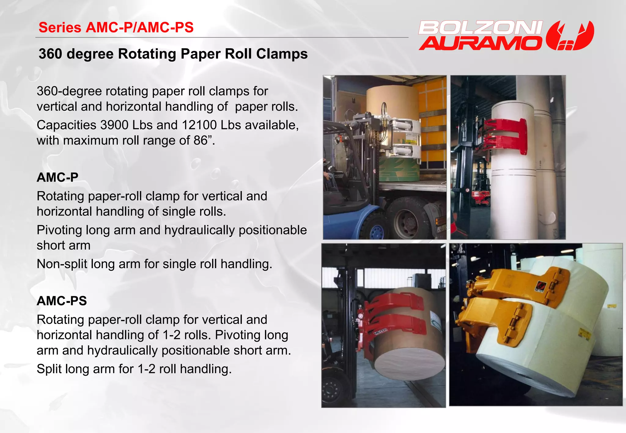 360 Degree Rotating Paper Roll Clamps | PPT