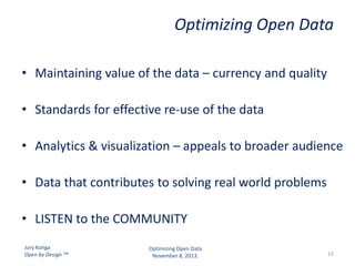 Optimizing Open Data | PPT