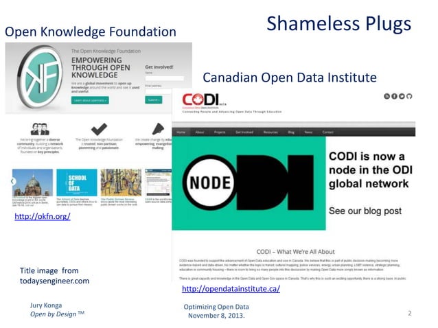 Optimizing Open Data | PPT