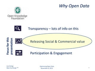 Optimizing Open Data | PPT