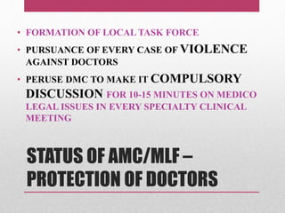 AMC/MLF UPDATE AND RECENT BREAKTHROUGHS | PPT
