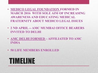 AMC/MLF UPDATE AND RECENT BREAKTHROUGHS | PPT