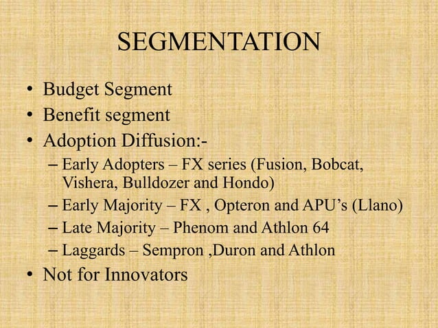 AMD Marketing Strategy | PPT