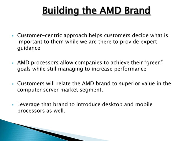 Amd global business strategy | PPT