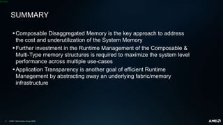 AMD - RUNTIME MANAGEMENT OF THE DECOMPOSABLE MEMORY | PPT