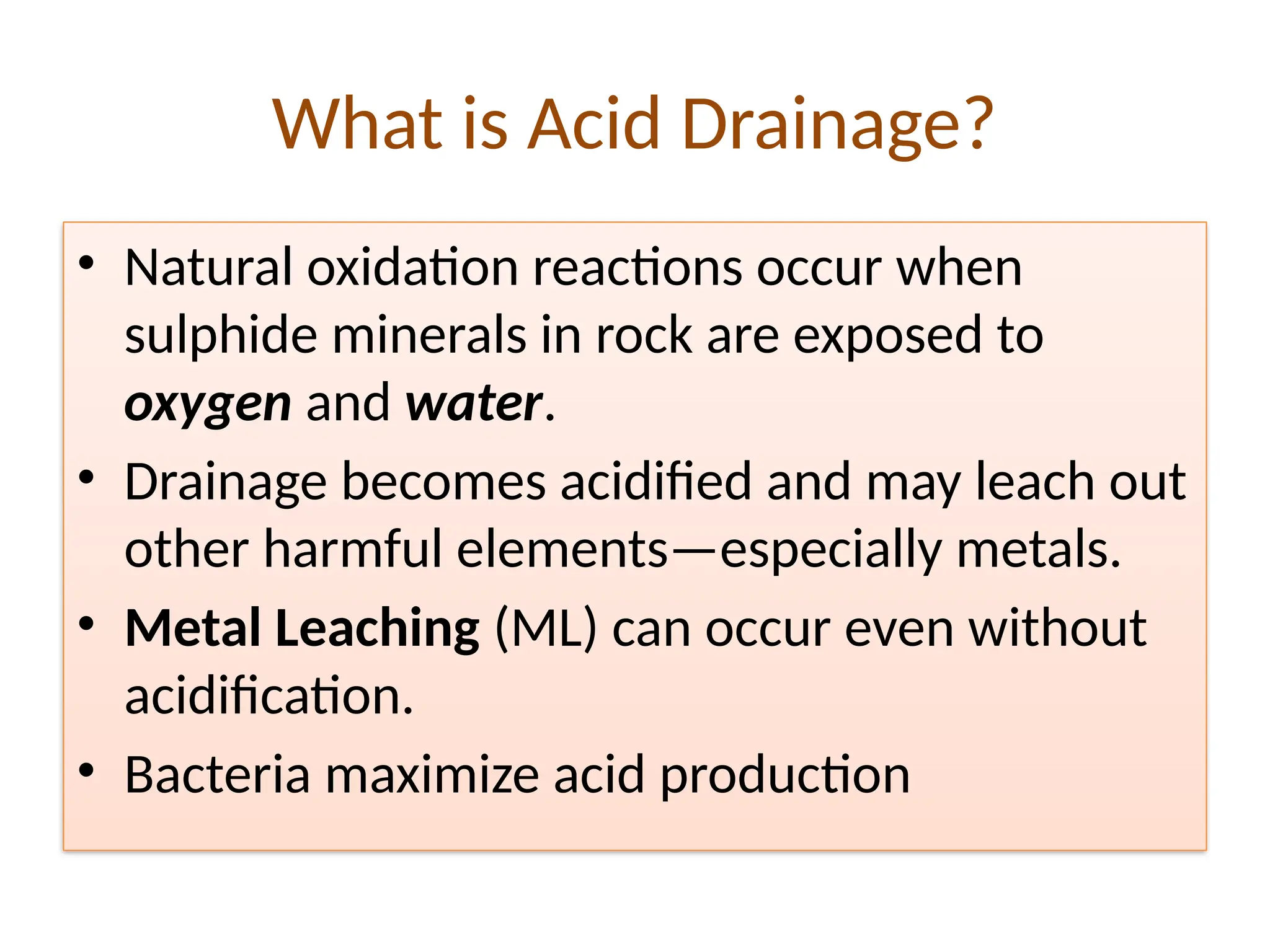 Acid rock drainage and acid mine drainage.pptx