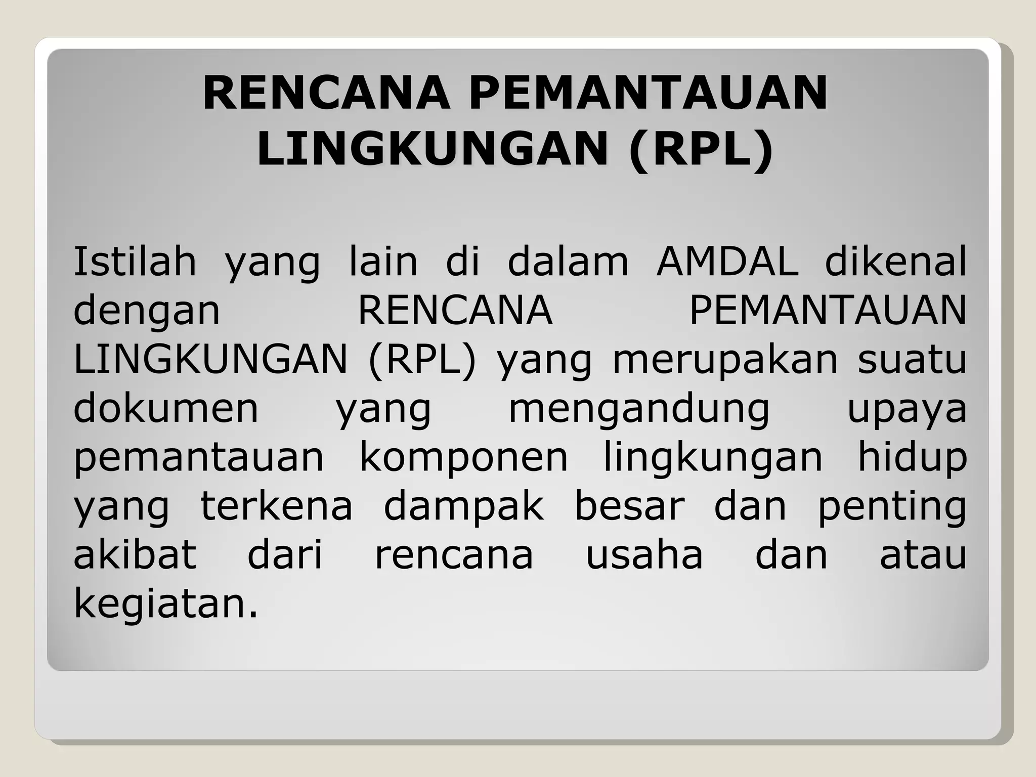 Amdal analisis mengenai dampak lingkungan | PPT