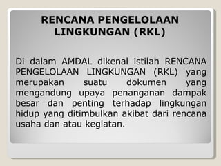 Amdal analisis mengenai dampak lingkungan | PPT