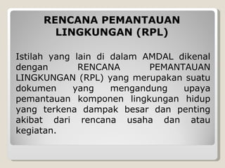 Amdal analisis mengenai dampak lingkungan | PPT