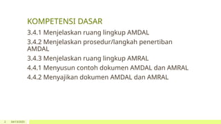 AMDAL DAN AMRAL adalah dokumen review terkait aspek lingkungan PPT.pptx