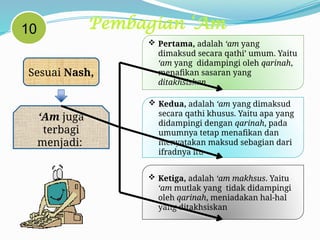 PENJELASAN AM DAN KHOS KAIDAH USHUL.pptx