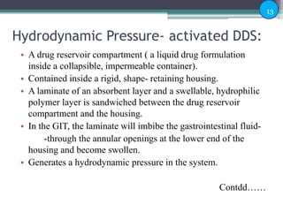 Activation Modulated Drug Delivery System | PPTX