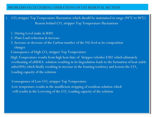 Activated MDEA solution(aMDEA) | PPT | Chemistry | Science
