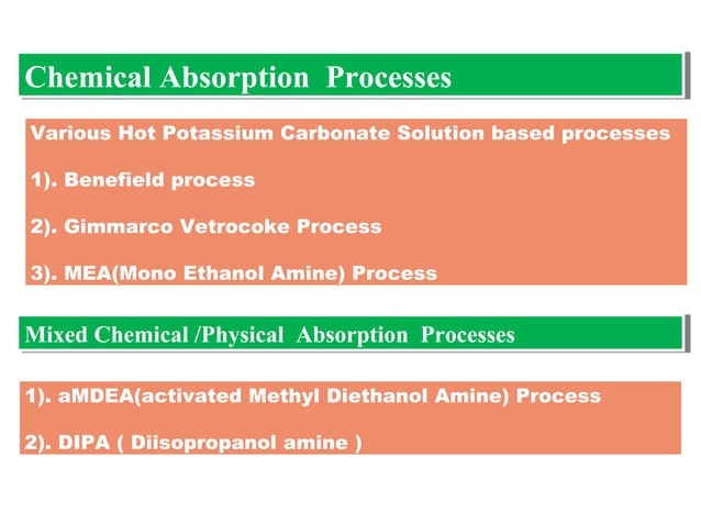 Activated MDEA solution(aMDEA) | PPT | Chemistry | Science