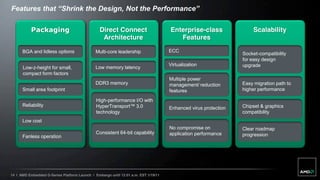 AMD Embedded G-Series Press Presentation | PDF | Operating Systems | Computer Software and ...
