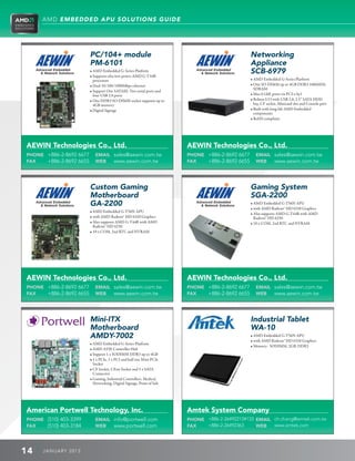 AMD Embedded Solutions Guide | PDF