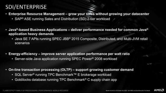 AMD EPYC World Records | PPTX | Operating Systems | Computer Software and Applications