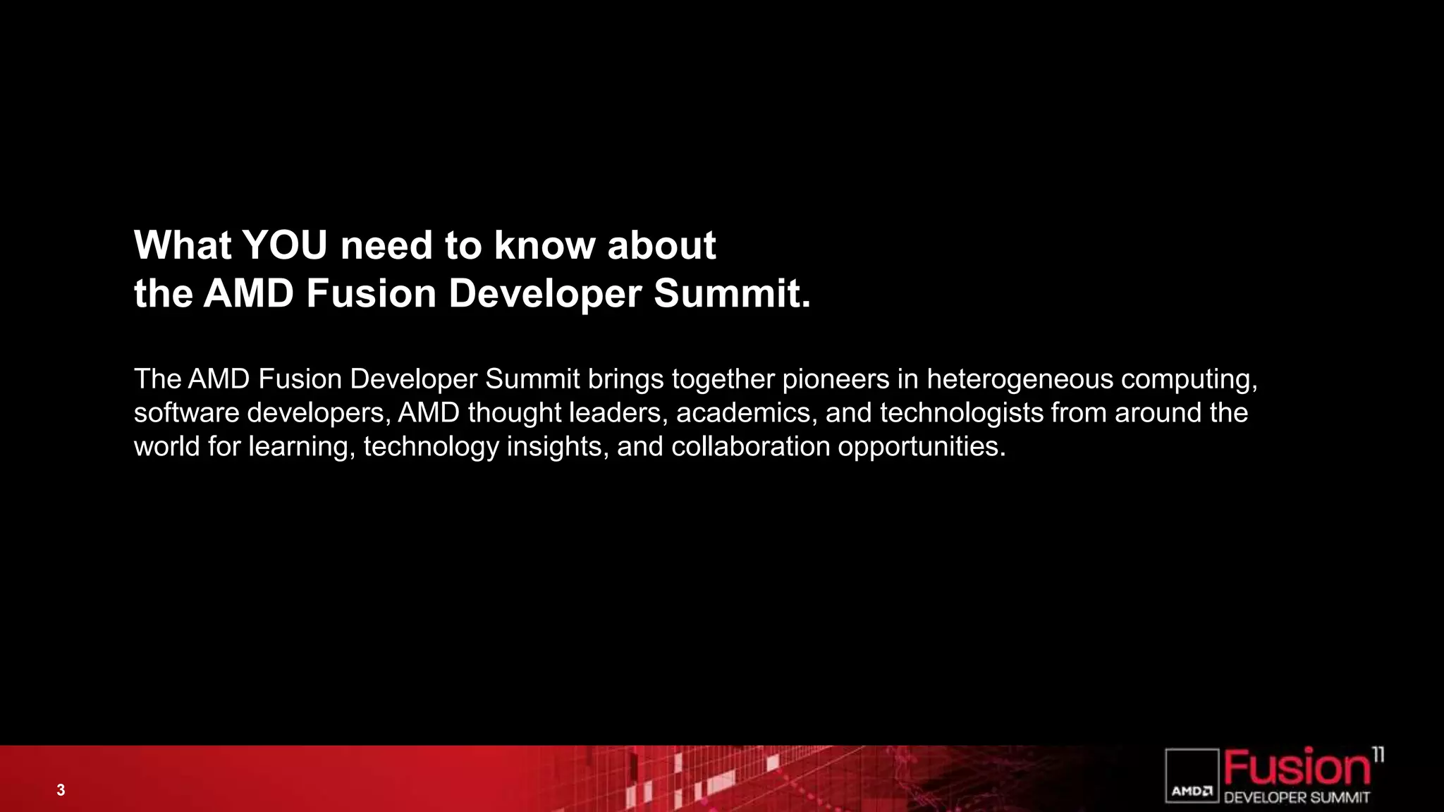 AMD Fusion Developer SUmmit | PPTX